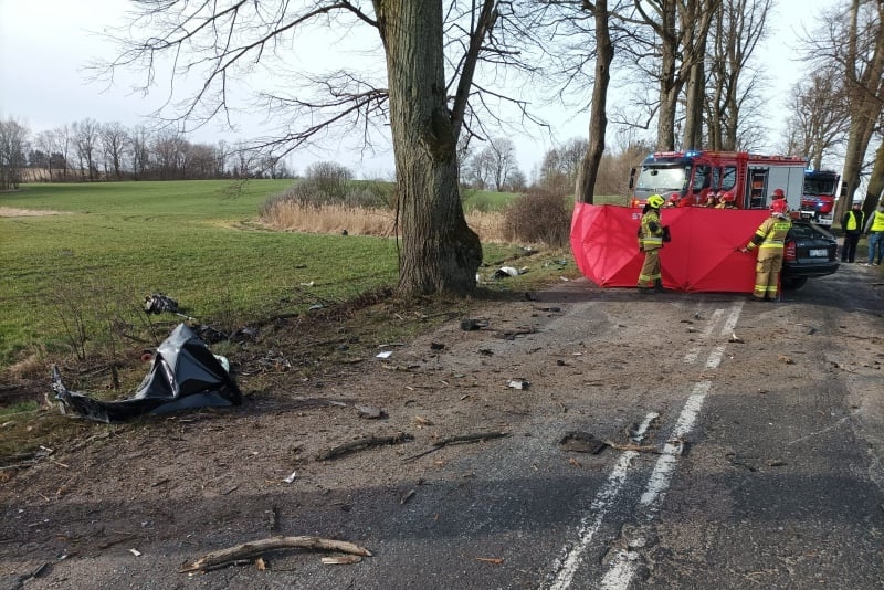 Zobaczył rozbite auto, wewnątrz martwego mężczyznę. Kwiecień zaczyna ...