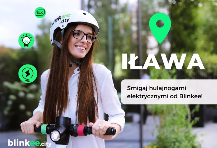 Po Iławie śmigaj... elektryczną hulajnogą! Blinkee.city startuje jako ...