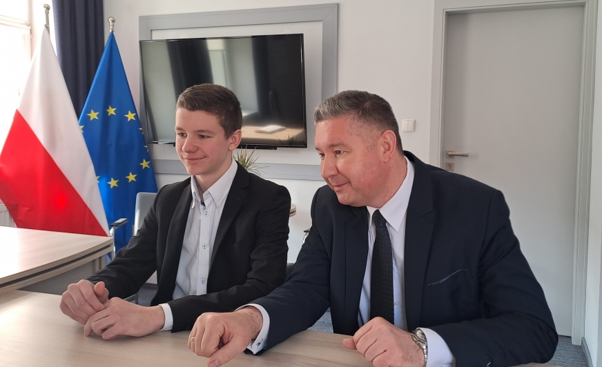 Żywa reklama SP2 Iława! Igor Stawski ze stypendium od ministra, jako ...